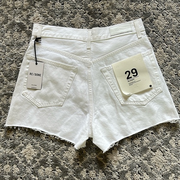 Re/Done | Shorts | Redone Originals 5s Cutoffs White Jean Shorts | Poshmark